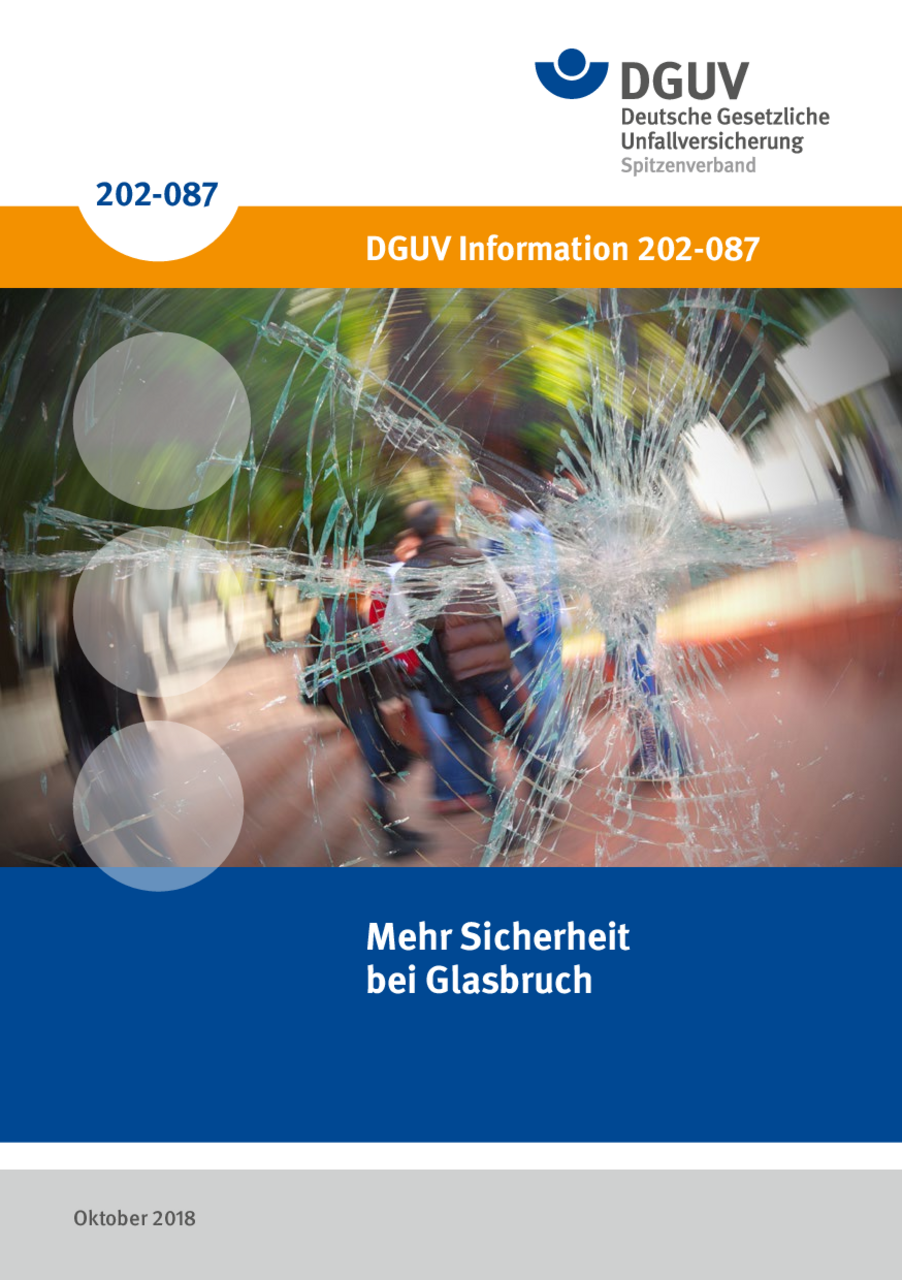 Mehr Sicherheit bei Glasbruch | DGUV Informationen | Regelwerk | DGUV ...
