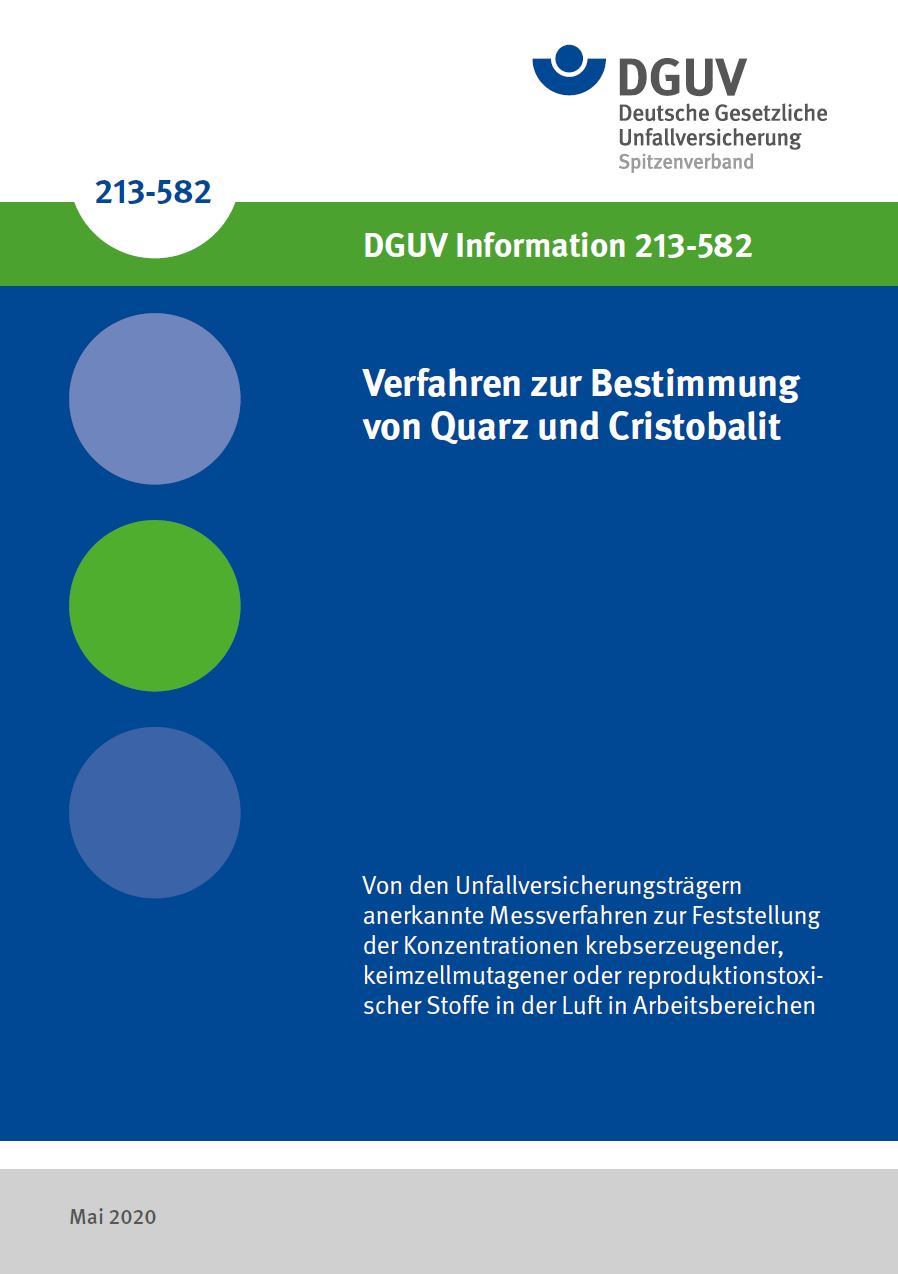 DGUV Information 213-582 „Verfahren zur Bestimmung von Quarz und ...