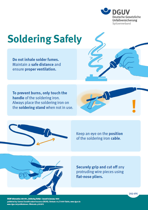 Soldering Safely | DGUV Publikationen