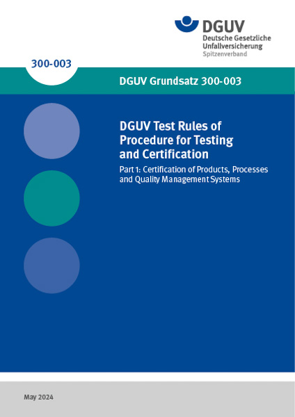 DGUV Test Rules of Procedure for Testing and Certification - Part 1 ...