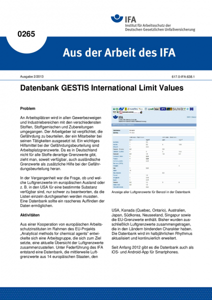 Gestis Datenbank
