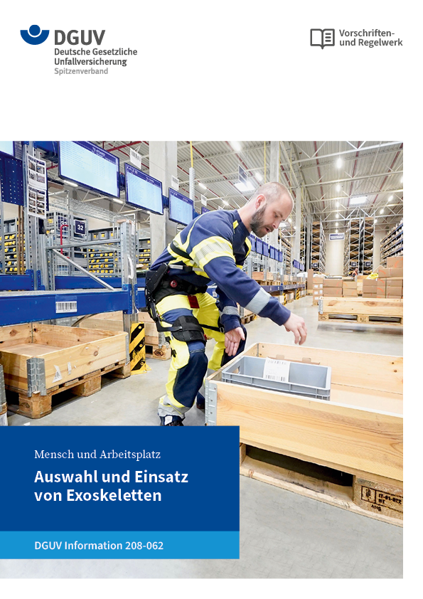 DGUV Information 208-062 "Mensch und Arbeitsplatz - Auswahl und Einsatz ...