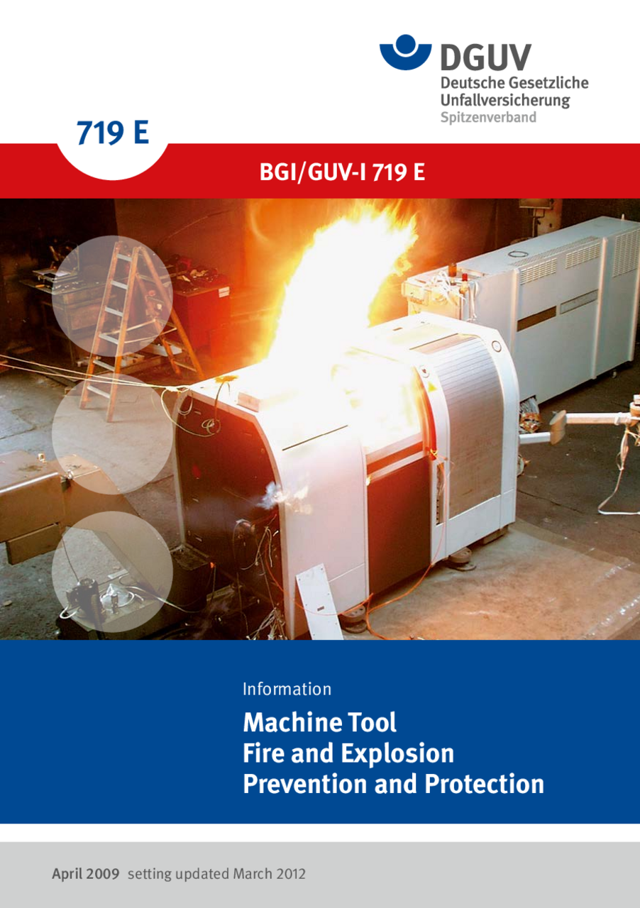 Machine Tool Fire and Explosion Prevention and Protection | DGUV ...