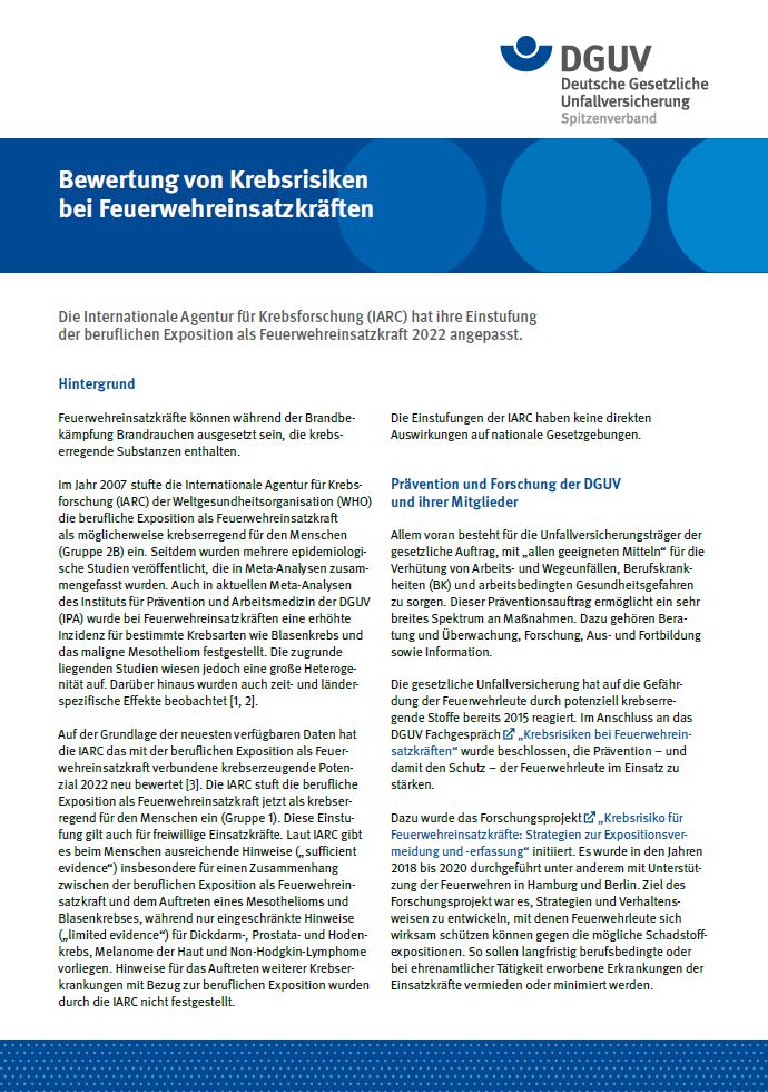 Allgemeine Informationen | Prävention | DGUV Publikationen