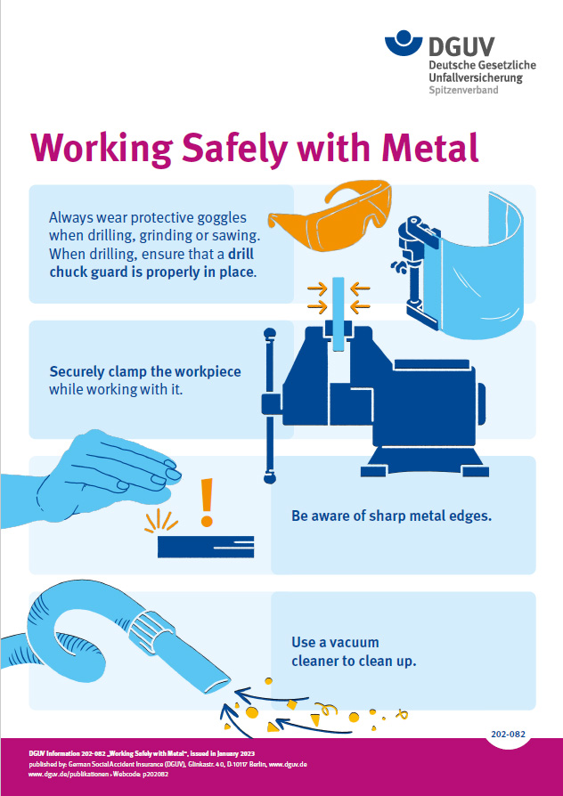 Working Safely with Metal | DGUV Publikationen
