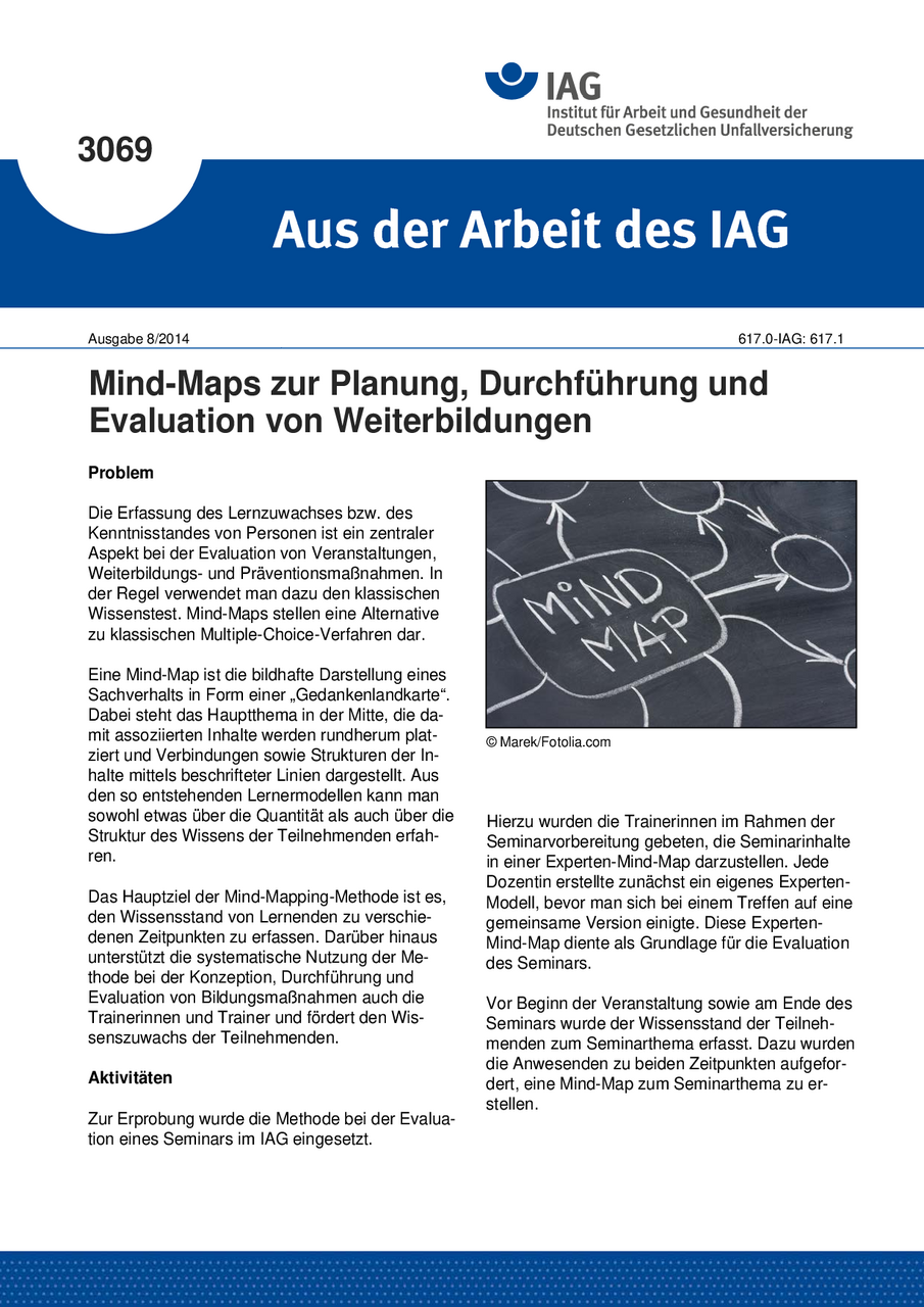 Mind-Maps zur Planung, Durchführung und Evaluation von Weiterbildungen ...