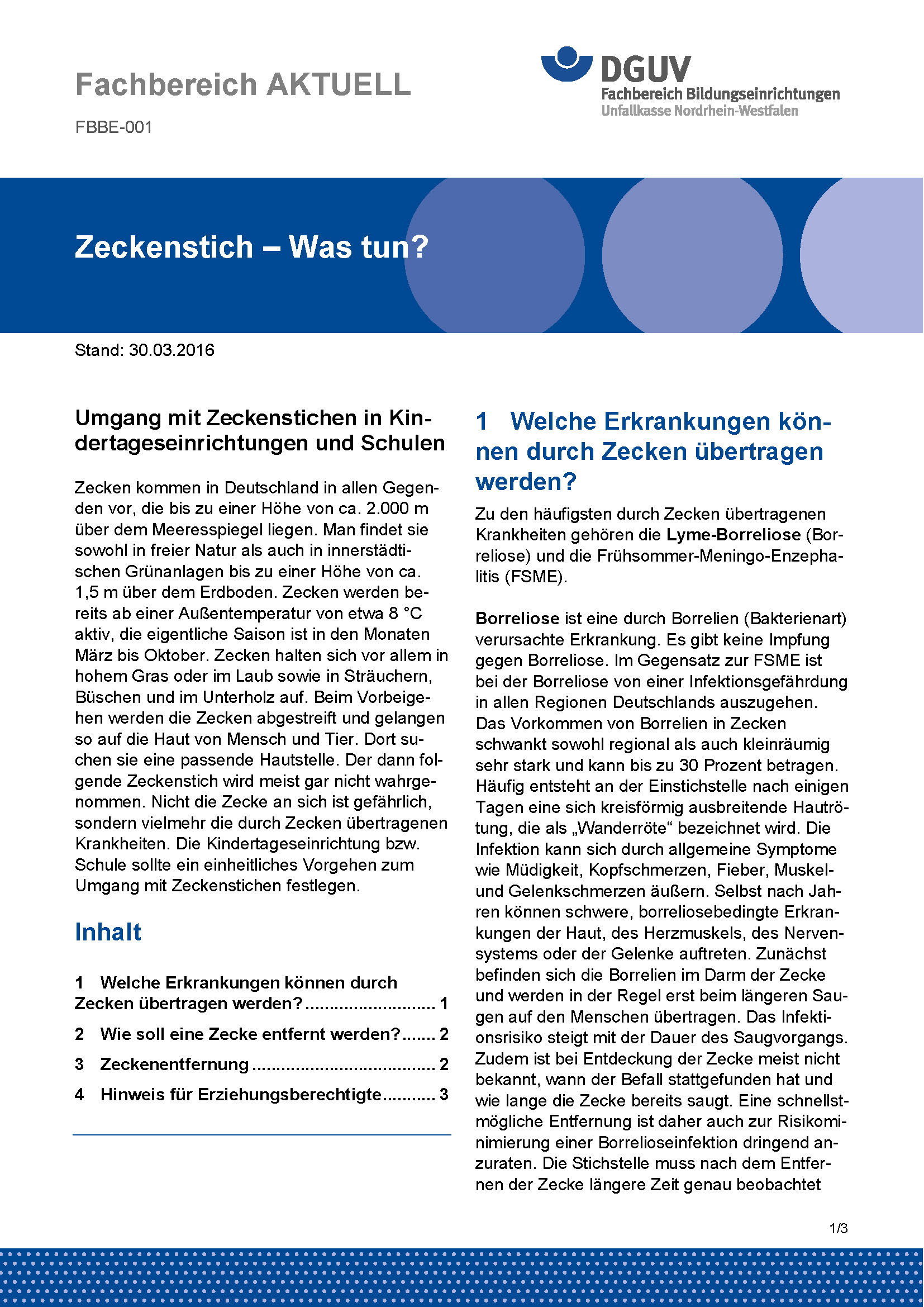 Bildungseinrichtungen | Fachbereich AKTUELL | Regelwerk | DGUV ...